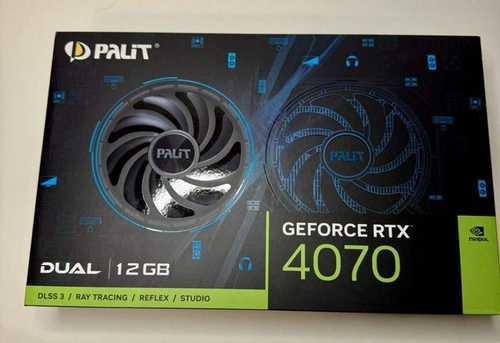Видеокарта Palit GeForce RTX 4070 Dual