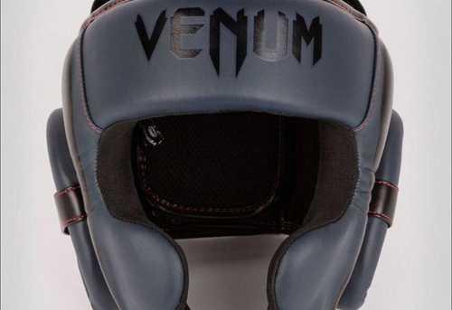 Боксерский шлем Venum Elite - Navy Blue/Black-Red