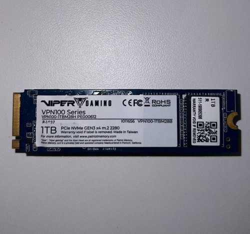 Ssd m2 nvme 1tb patriot viper