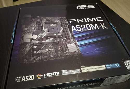 Новая материнская плата AM4 Asus Prime A520M-K