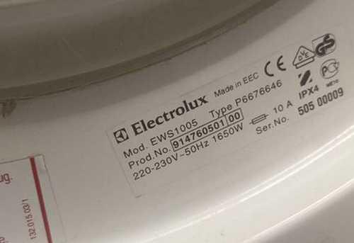 Стиральная машина Electrolux EWS1005