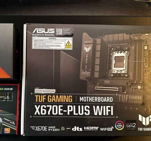 Комплект 7800X3D / asus X670E   WF / 32G D5 60 C30