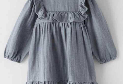 Платье для девочки zara 80, рубашка