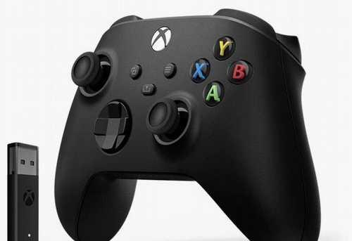 Геймпад Microsoft Xbox Series S/X + адаптер черный