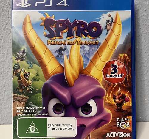 Игра для PS4 Spyro reignited trilogy