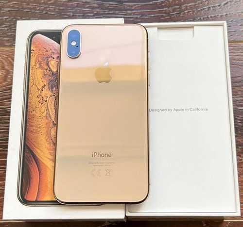 iPhone xs 64gb gold идеал sim/esim