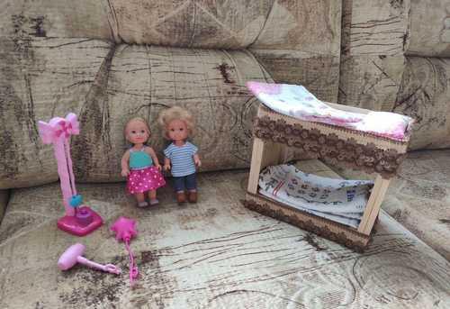 Куклы и мебель пакетом