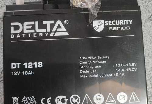 Аккумуляторная батарея Delta DT 1218 (12V / 18Ah)