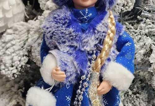 Снегурочка кукла под елку высотой 33 см