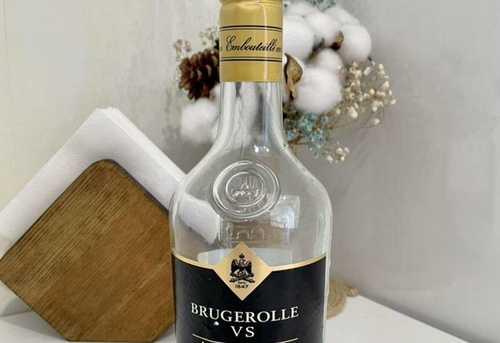 Бутылка от коньяка стеклянная Brogerolle VS