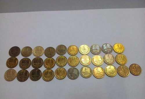 Монеты 1 копейка ссср, 61-91г