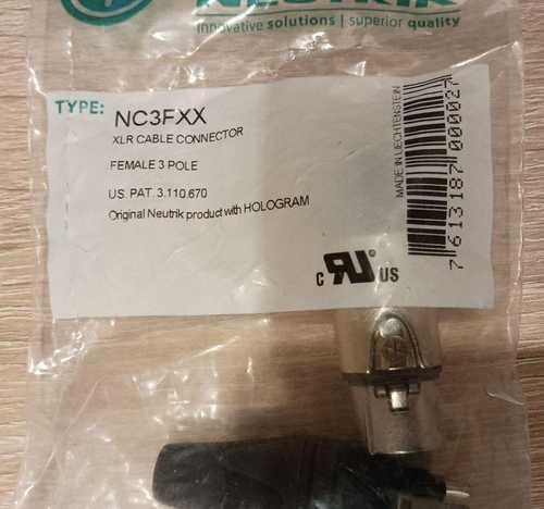 Разъемы xlr neutrik