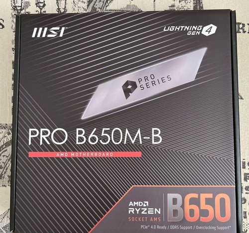 Msi Pro B650M B Материнская плата Новая AM5