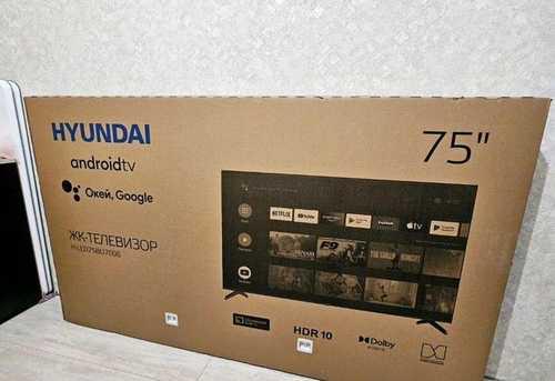 Телевизор 75 дюймов новый Hyundai