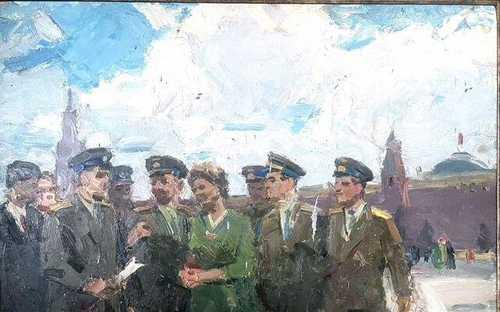Картина Рубинский И. П.-«Герои-космонавты» 1970 г