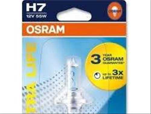 Лампа галогенная H7 12V 55W "osram" Ultra Life (бл
