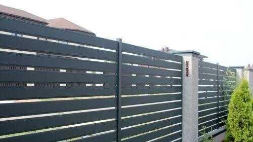 Забор планкен (Серый графит)