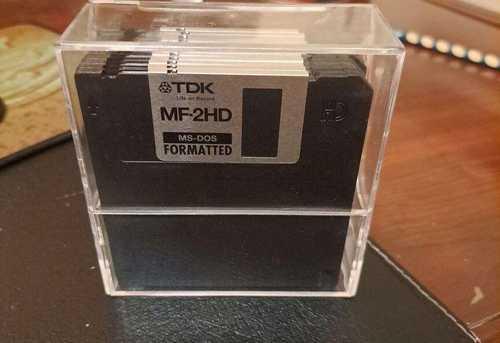 Дискета TDK MF-2HD MS-DOS formatted