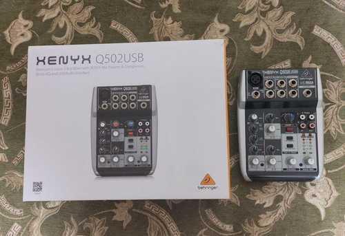 Микшерный пульт Behringer xenyx q502usb