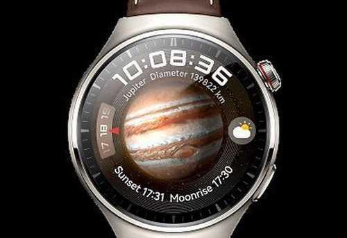 Новые смарт-часы Huawei watch4Pro(коричнев.ремень)