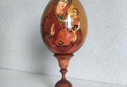 Яйцо православное Богоматерь дерево