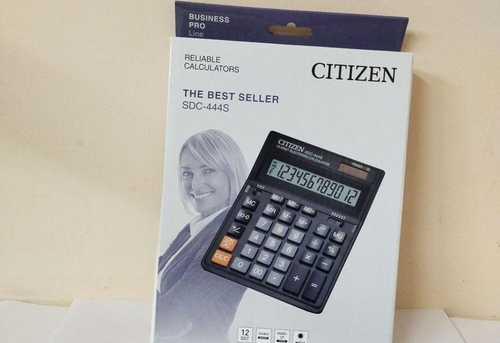 Калькулятор citizen SDC-444S,12-разрядный