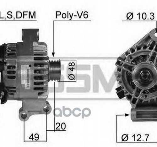 Генератор ford focus II (105A) 210357 210357 Era