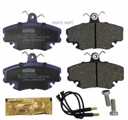 Nibk PN0284W Колодки торм.пер.с датчиком