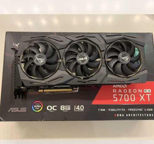 Видеокарта RX 5700 XT 8gb asus ROG strix