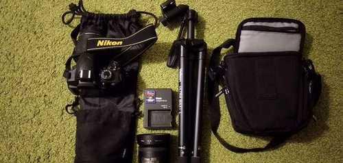 Nikon d3200 kit + nikkor dx 35mm f 1 8g af s