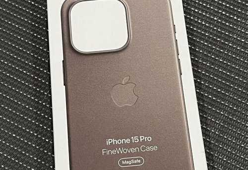 Чехол FineWoven для iPhone 15 Pro, оригинальный