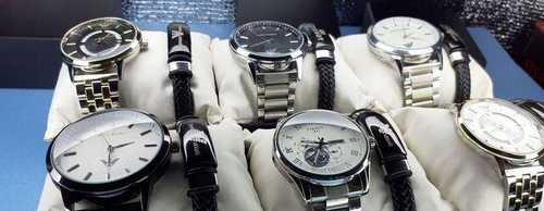 Мужские часы Armani и Tissot Классика металла