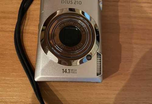 Компактный фотоаппарат canon ixus210