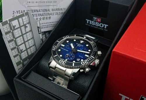 Топовые кварцевые мужские часы Tissot Seastar