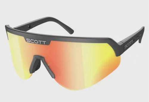 Scott Sport Shield Black - Red Chrome