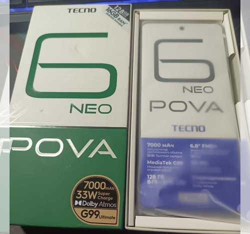 Tecno Pova 6 Neo, 8/128 ГБ