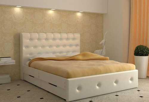 Кровать Амели 160 Белая