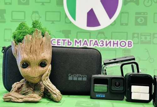 Go Pro Hero 10. 3 аккумулятора + защитный бокс