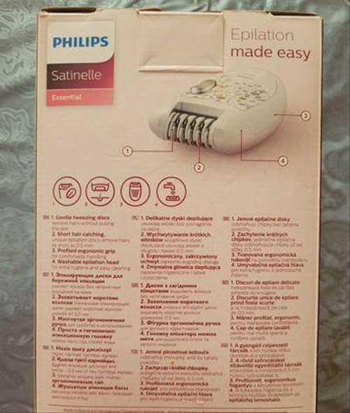 Эпилятор philips satinelle