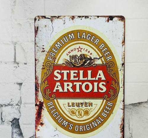 Декор на стену табличка Stella Artois