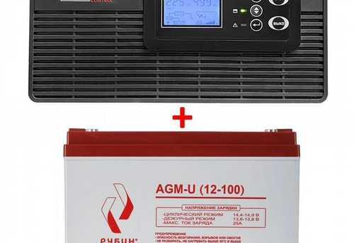 Ибп Hiden Control HPS20-0612 + Рубин AGM-U 12-100