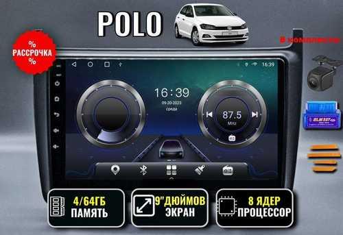 Автомагнитола Polo 14+, 8 ядер, 4g, 4/64гб, DSP