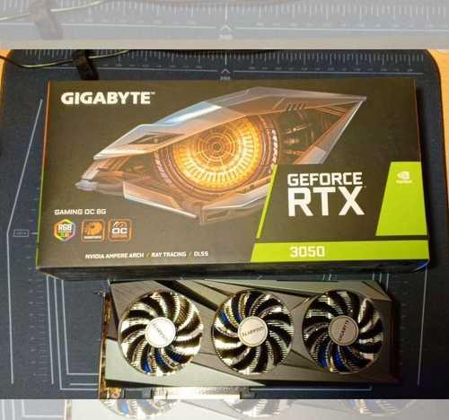 Видеокарта gigabyte GeForce RTX 3050 gaming OC 8gb