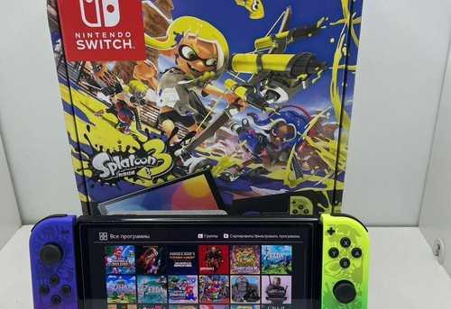 Nintendo switch oled splatoon 3 edition чип + 256