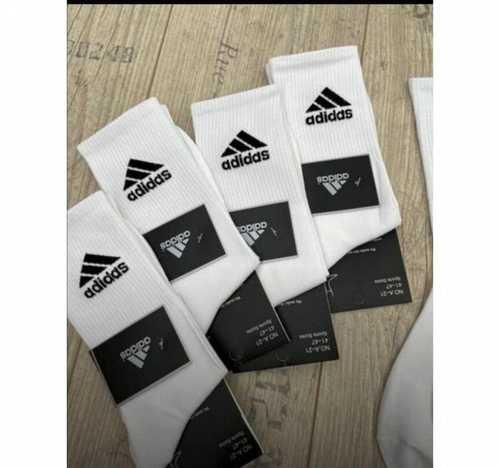 Носки Мужские Adidas Длинные белые