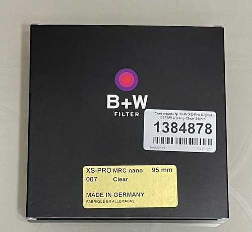 Светофильтр B+W XS-Pro MRC Nano Clear 95mm