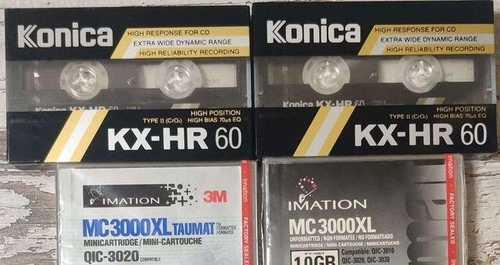 Аудиокассеты новые запечатанные, Konica
