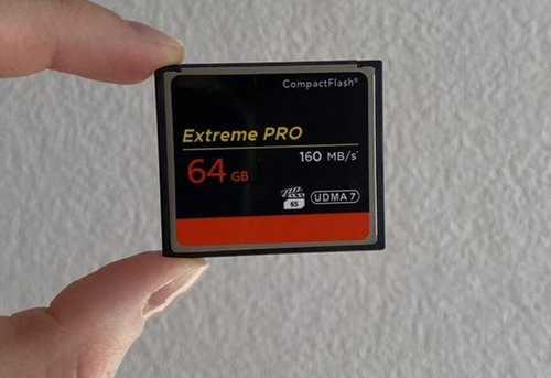Карта памяти extreme pro 64 gb CF