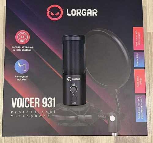 Lorgar voicer 931 пантограф и поп-фильтр в коробке