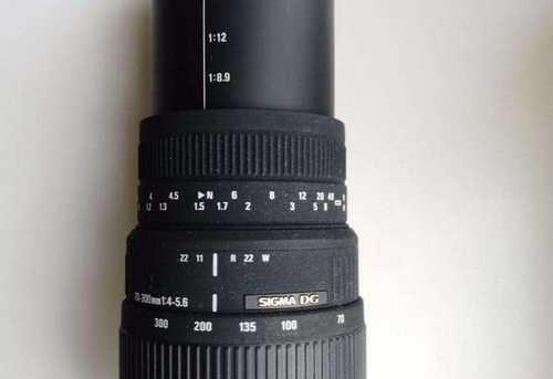 Sigma AF 70-300mm F4-5.6 DG macro для Nikon